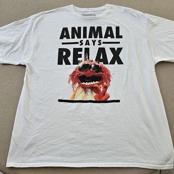 Disney | Shirts | The Muppets Animal Says Relax Tshirt Disney | Poshmark
